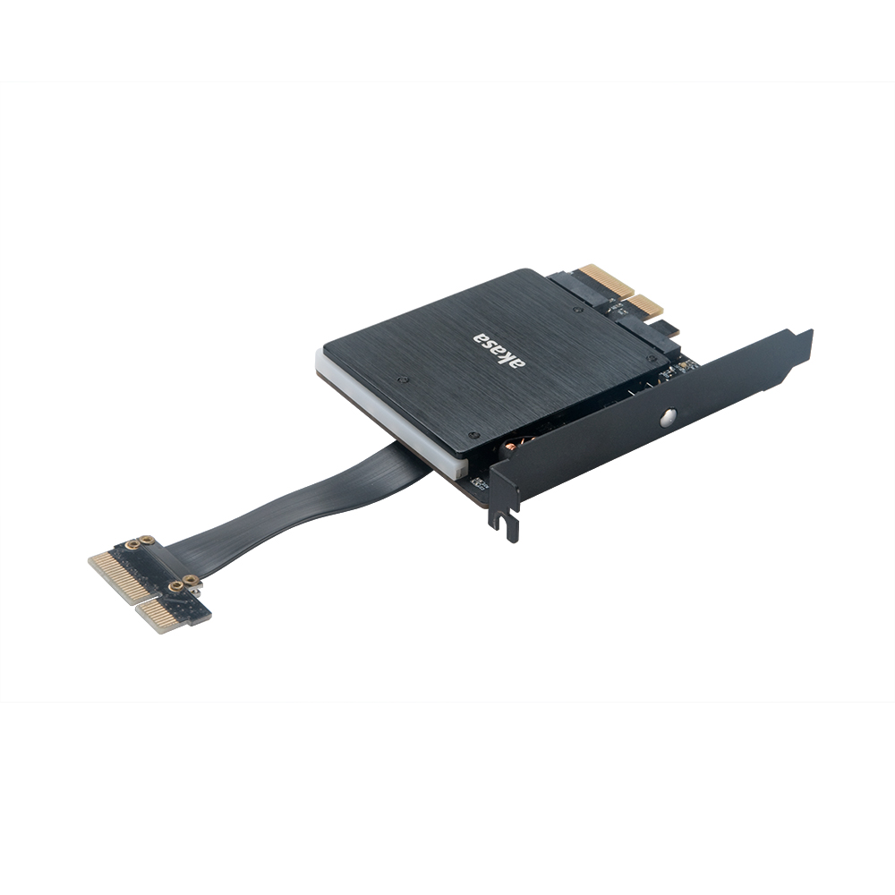 Dual M 2 PCIe SSD Adapter With RGB LED Light And Heatsink Akasa Dual M 2 PCIe SSD Adapter With RGB LED Light And Heatsink Akasa